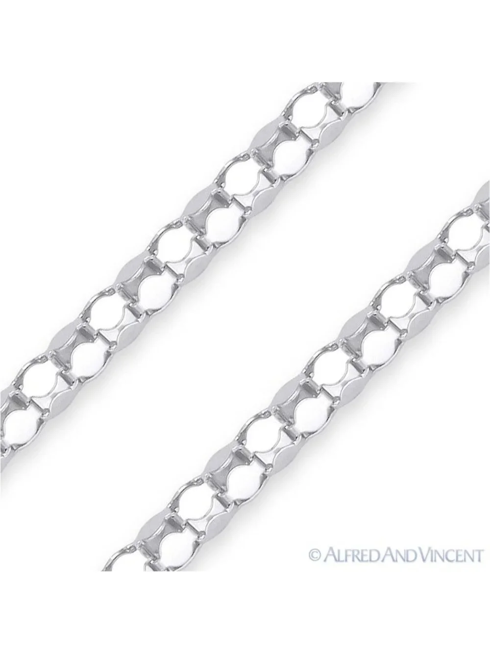 Alfred & Vincent | Jewelry | 2mm Coreana Link Italian Chain Necklace In ...